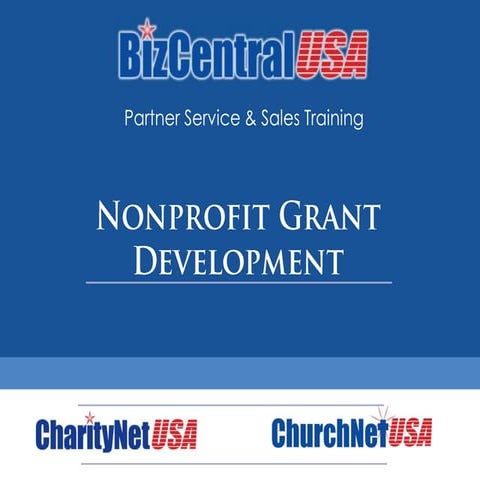 Partner Training: Grants & Funding | PPTX