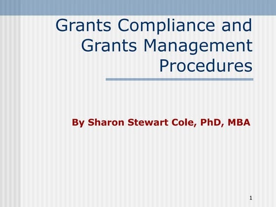 Essentials for Grant Management_ | PPTX