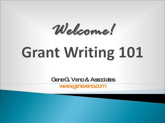 Grant Writing 101 | PPT
