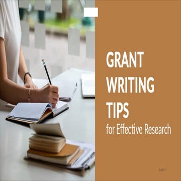 Grant Writing Tips for Effective Research | PPT