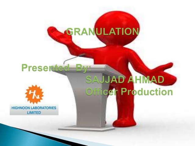 Wet granulation | PPTX