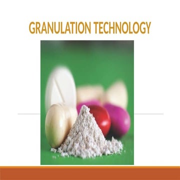 GRANULATION TECHNIQUES used in the pharmaceuticals .pptx
