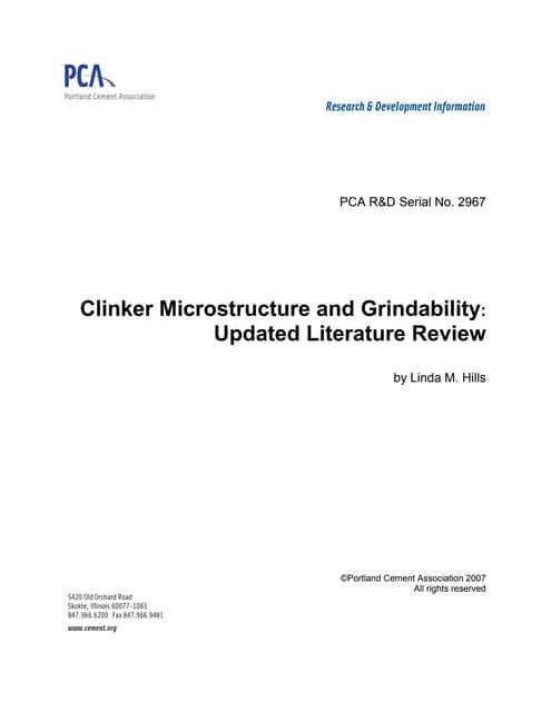 Clinker Liquid Phase | PDF