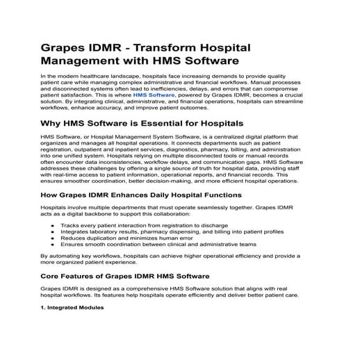 Grapes IDMR - Transform Hospital Management with HMS Software.pdf