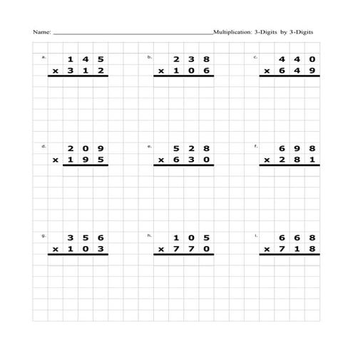 Graph multiplication-3dig3dig | PDF