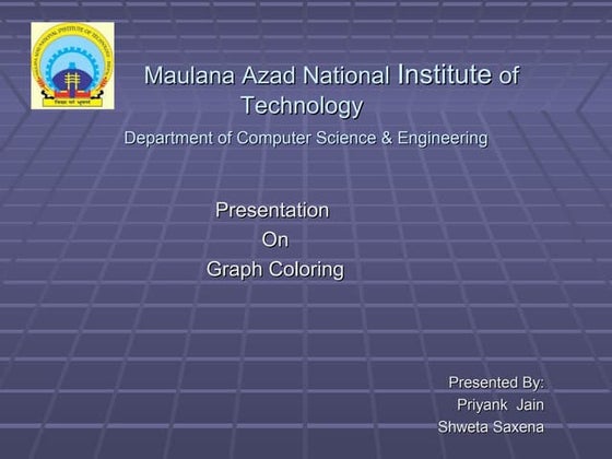 Graph Coloring Using Backtracking Ppt 