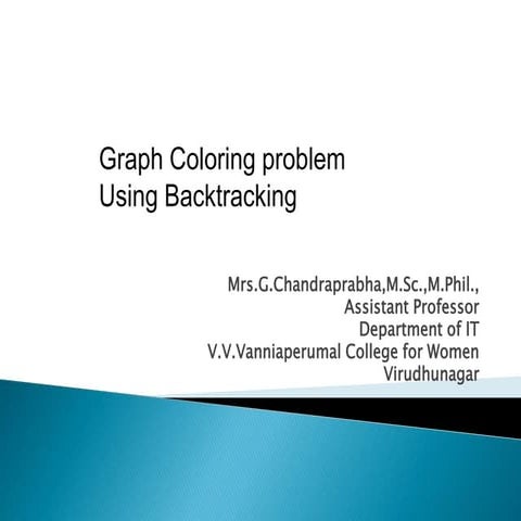 Graph Coloring Problem Ppt