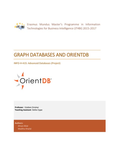 Graph Databases And Orientdb Pdf