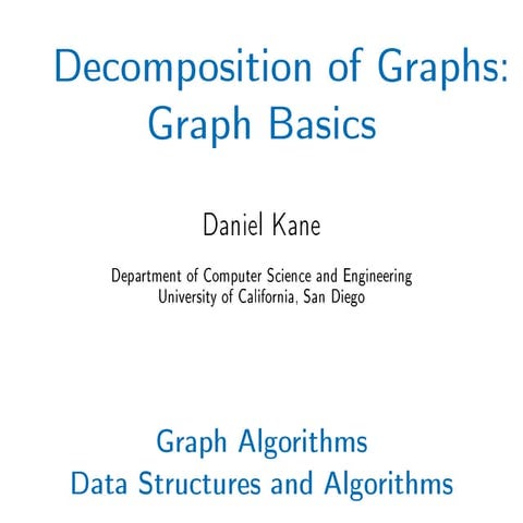 graph _decomposition_basics_Computer Science | PPT