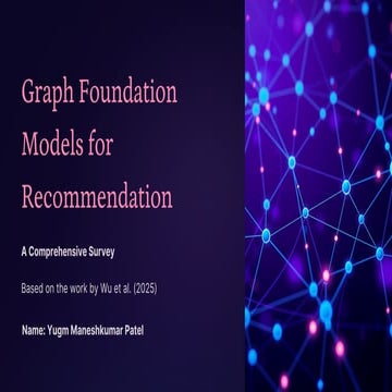 Graph Foundation Models for Recommendation: A Comprehensive Survey | PPT