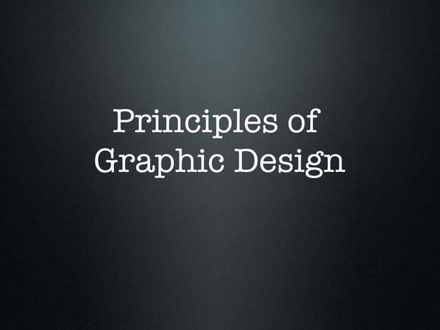 Graphic design slideshow | PDF