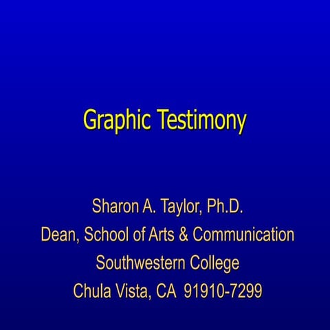 Graphic Testimony | PPT