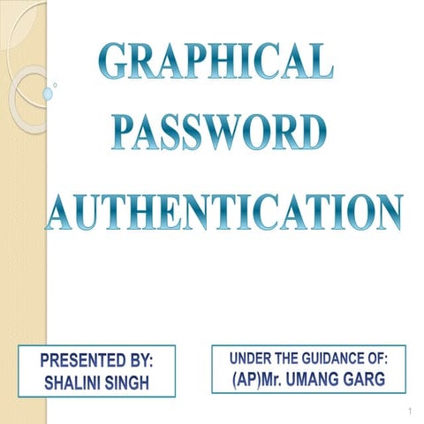 Graphical Password Authentication Ppt 
