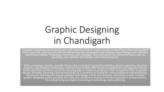 GRAPHIC DESIGN PRESENTATION | PPTX | Graphics Software | Computer Software and Applications