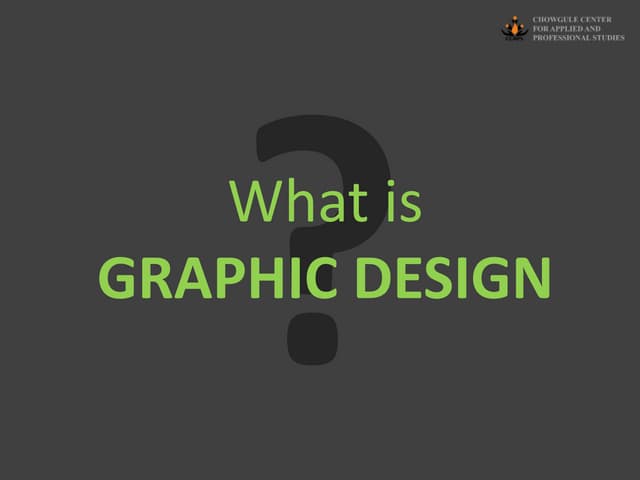 Graphic Design - Lesson 1 | PPT
