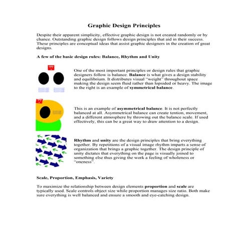 Graphic design principles | PDF