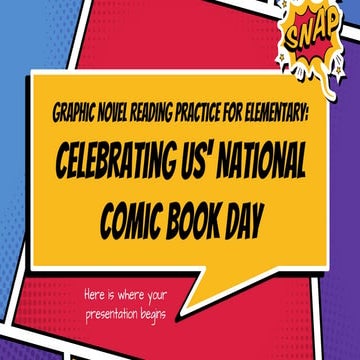 Graphic Novel Reading Practice for Elementary_ Celebrating US' National ...