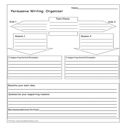 Graphic organizer persuasive | PDF