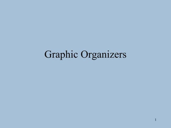 Types of graphic organizers | PPTX