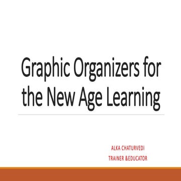 Graphic organizers for the new age learning | PPT