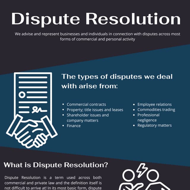 Dispute Resolution Solicitors in London | Phillips Lewis Smith | PDF