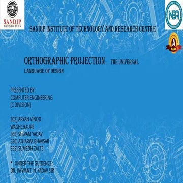 Unit 1 orthographic projection engineering graphics | PPT