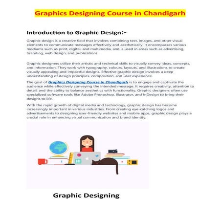 Graphics Designing Course in Chandigarh.pdf | Graphics Software | Computer Software and Applications