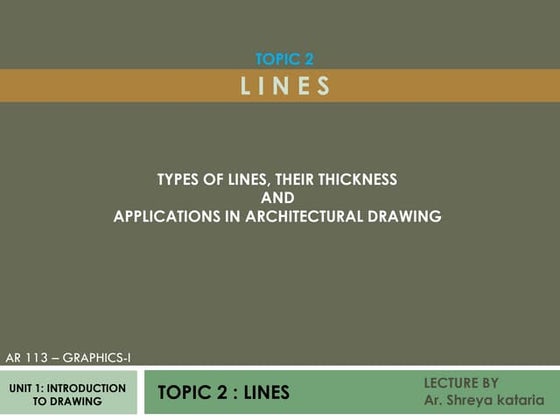 Line Types In Engineering Drawing | PPTX