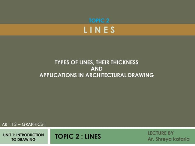 Line Types In Engineering Drawing | PPTX
