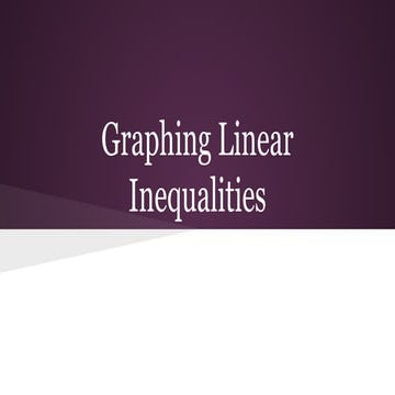 Graphing linear inequalities | PDF