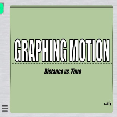 Graphing motion | PPT