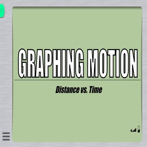 Graphing motion | PPT