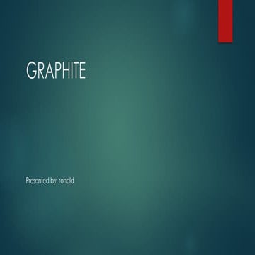 graphite mode of occurrence distribution.pptx