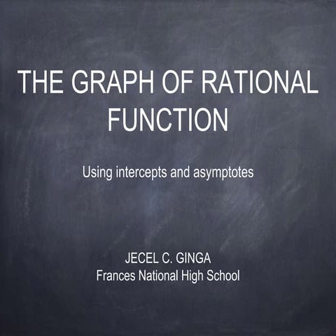 Graph of rational function | PPTX
