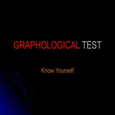 Graphological Test | PPT