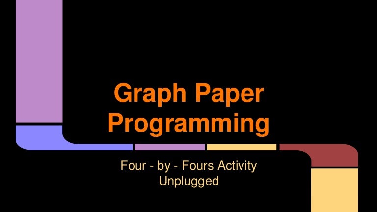 Graph Paper Programming 