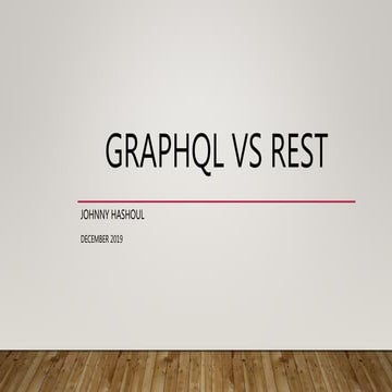 GraphQL vs REST | PPTX