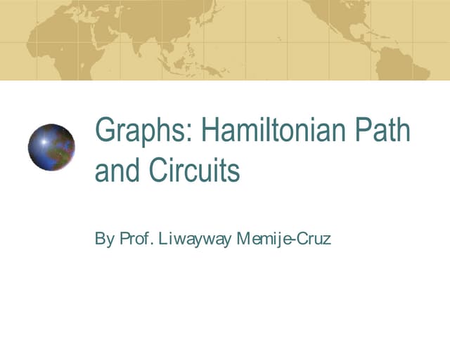 Hamiltonian Circuit | PPTX