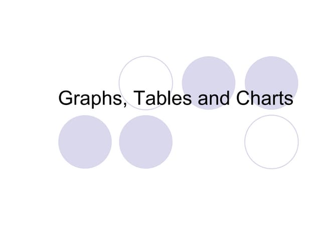 Graphs Tables And Charts Ppt For Learners Ppt