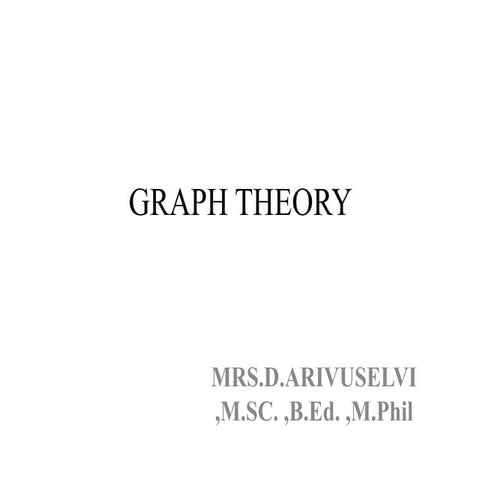 Graph theory | PPT