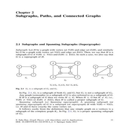 Graph theory with algorithms and its applications | PDF