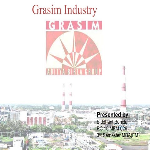 Grasim industry | PPTX