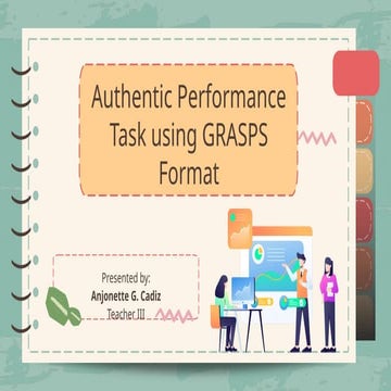 Authentic Performance Task using GRASPS Format | PPTX