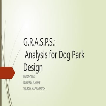 GRASPS mathematics college, teaching strats | PPTX