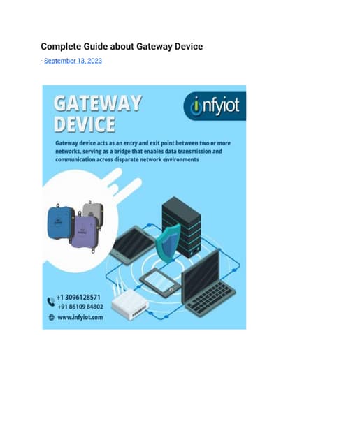 PPT on Basic of Gateway | PPT