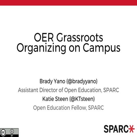 Successful Participant Story - Katie Steen - OpenCon 2016 | PDF