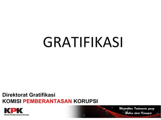 Mengenal Gratifikasi | PDF