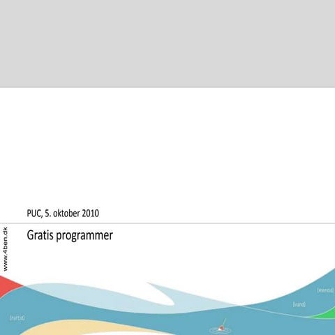 Gratis programmer | PPT