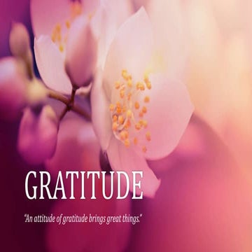 Gratitude value education | PPTX