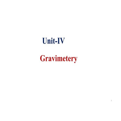 gravimetry.pdf.......................... | PPT